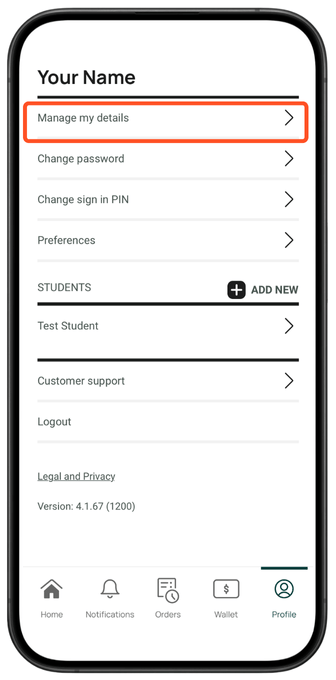 How do I update my personal information?