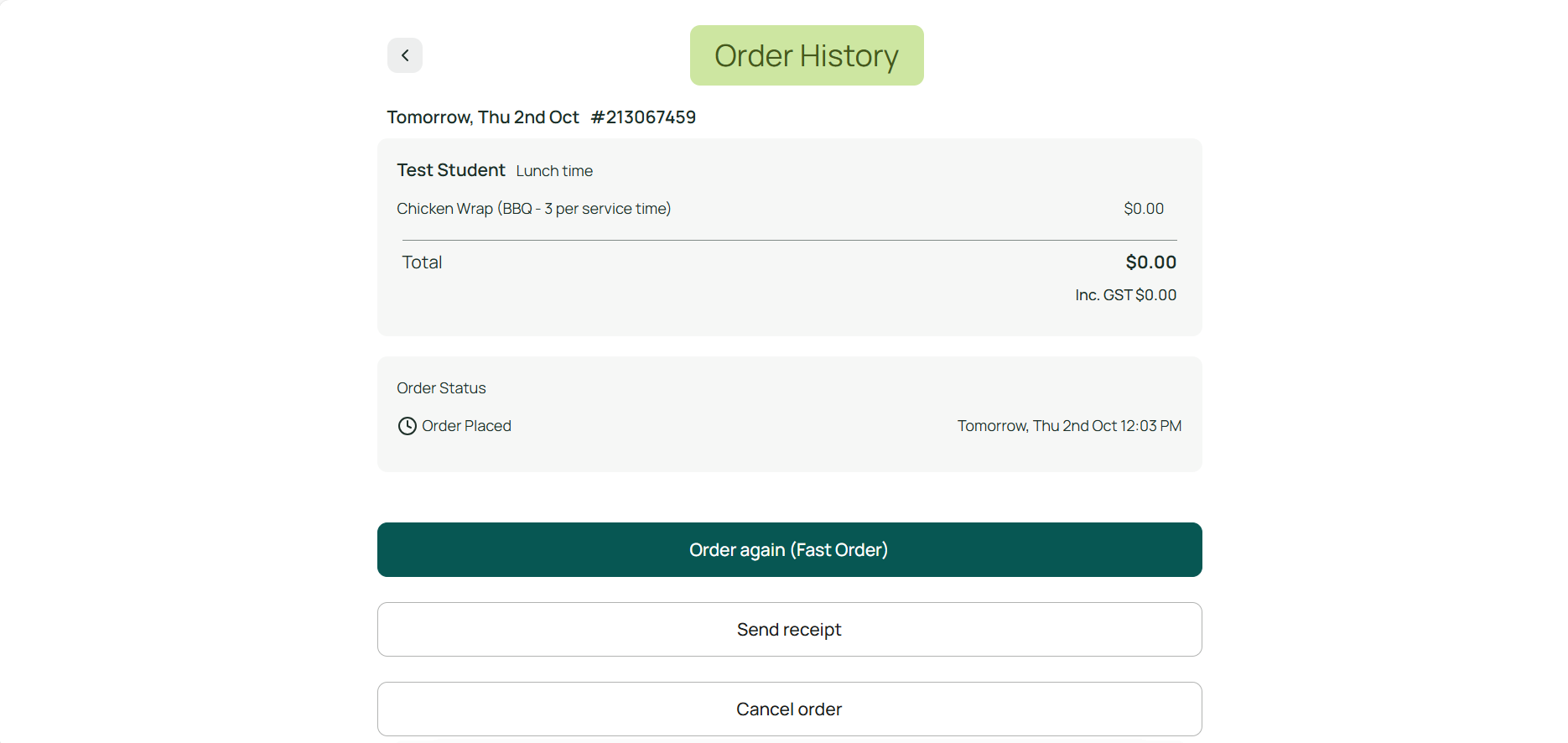 How do I cancel an order?