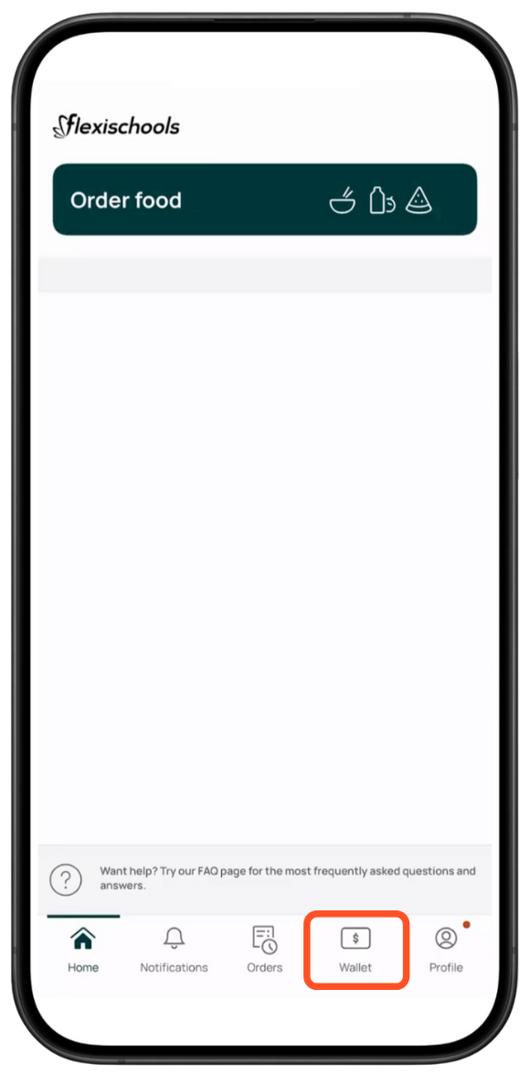 How do I top up my wallet?