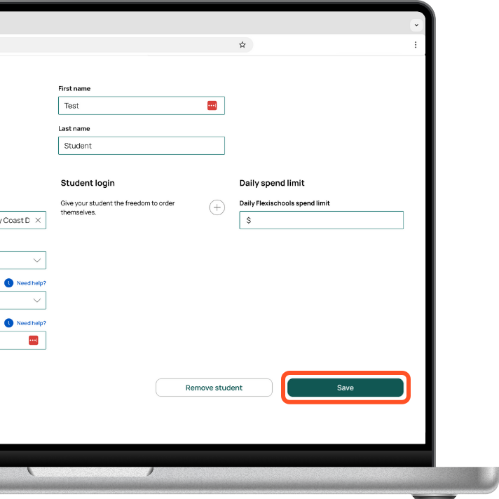How do I add a student to my account?