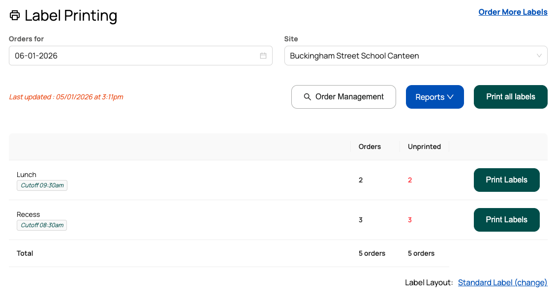 Guide: Print and manage orders using the Supplier Portal
