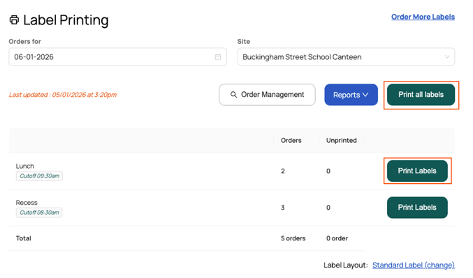 Guide: Print and manage orders using the Supplier Portal