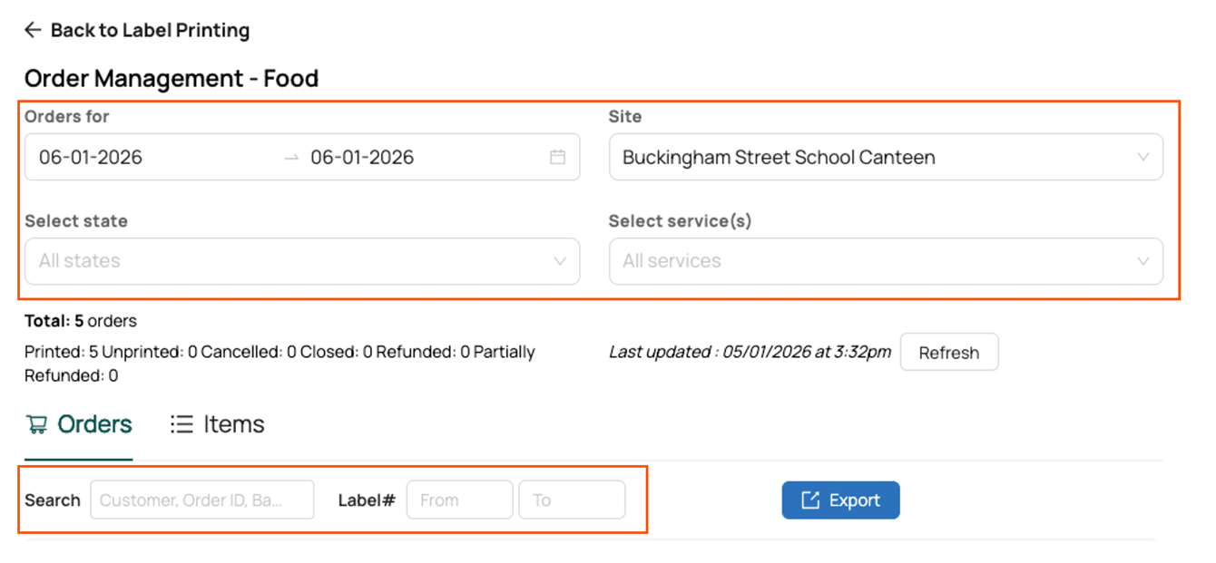 Guide: Print and manage orders using the Supplier Portal