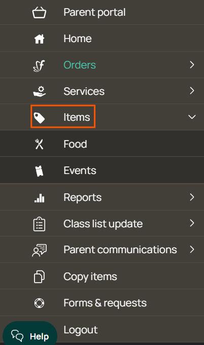 How to make menu changes