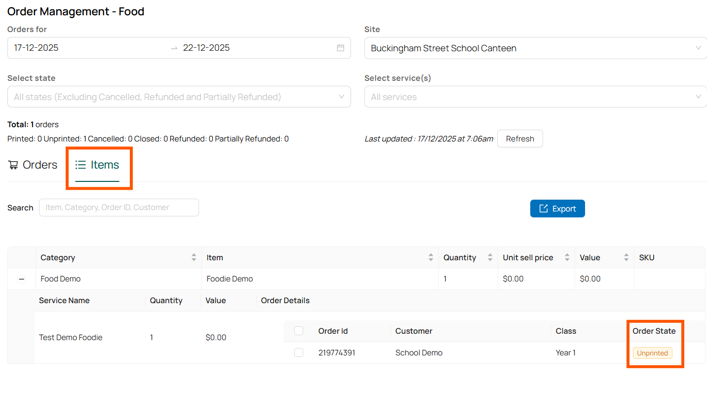 Quantity sell limits